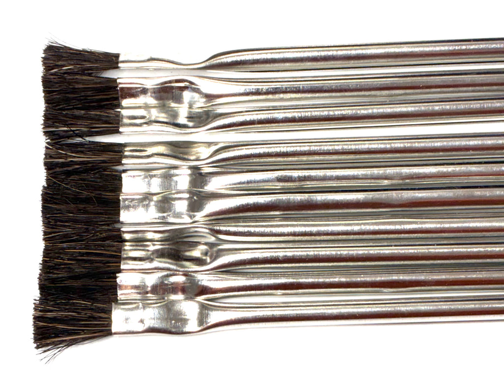 (TINBRUSH) 1/4" TIN BRUSHES HORSEHAIR - PACK OF 10 – Micro Fasteners