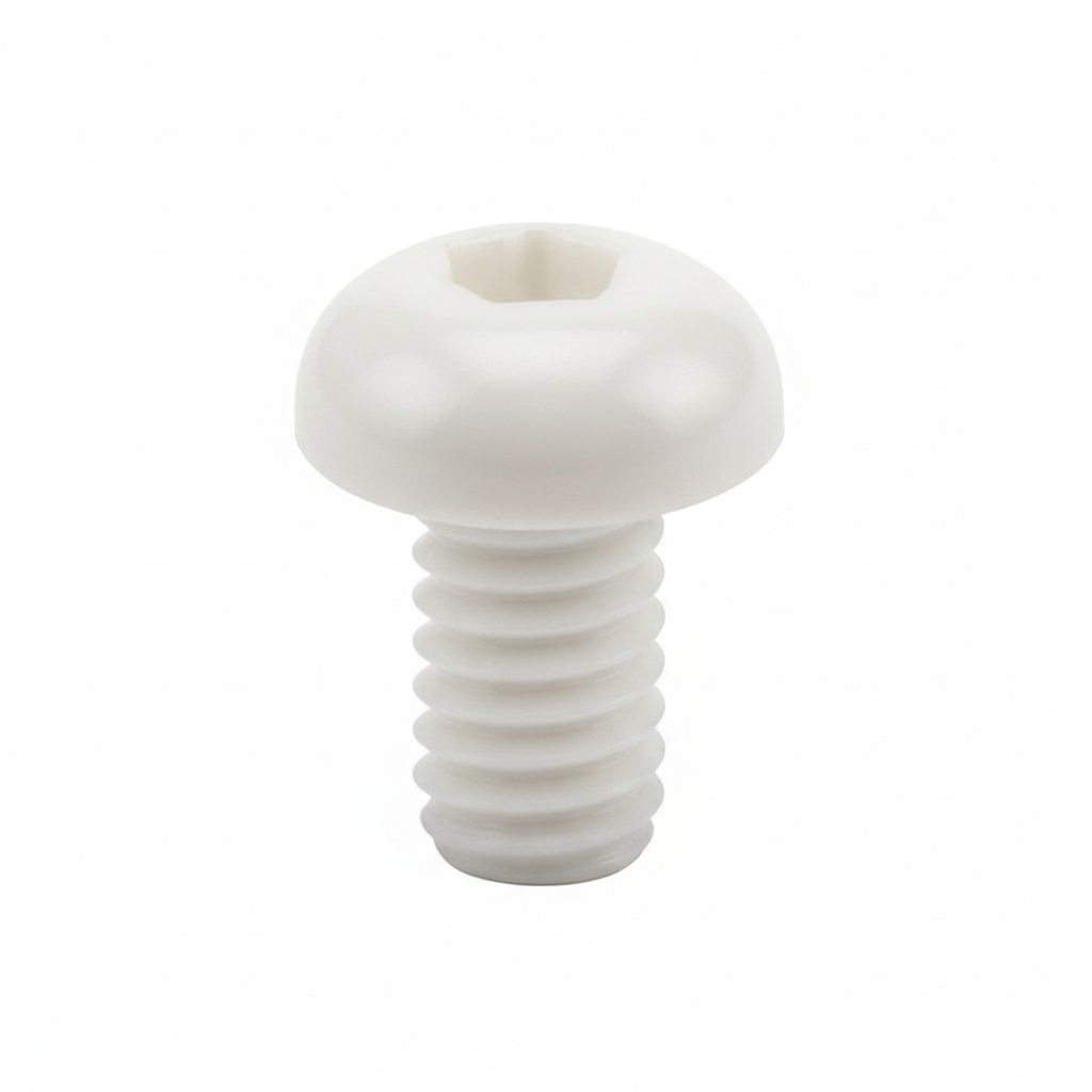 (NSB1406) NYLON BUTTON HEAD SOCKET SCREW 1/4-20 X 3/8 20 pcs/pkg ...